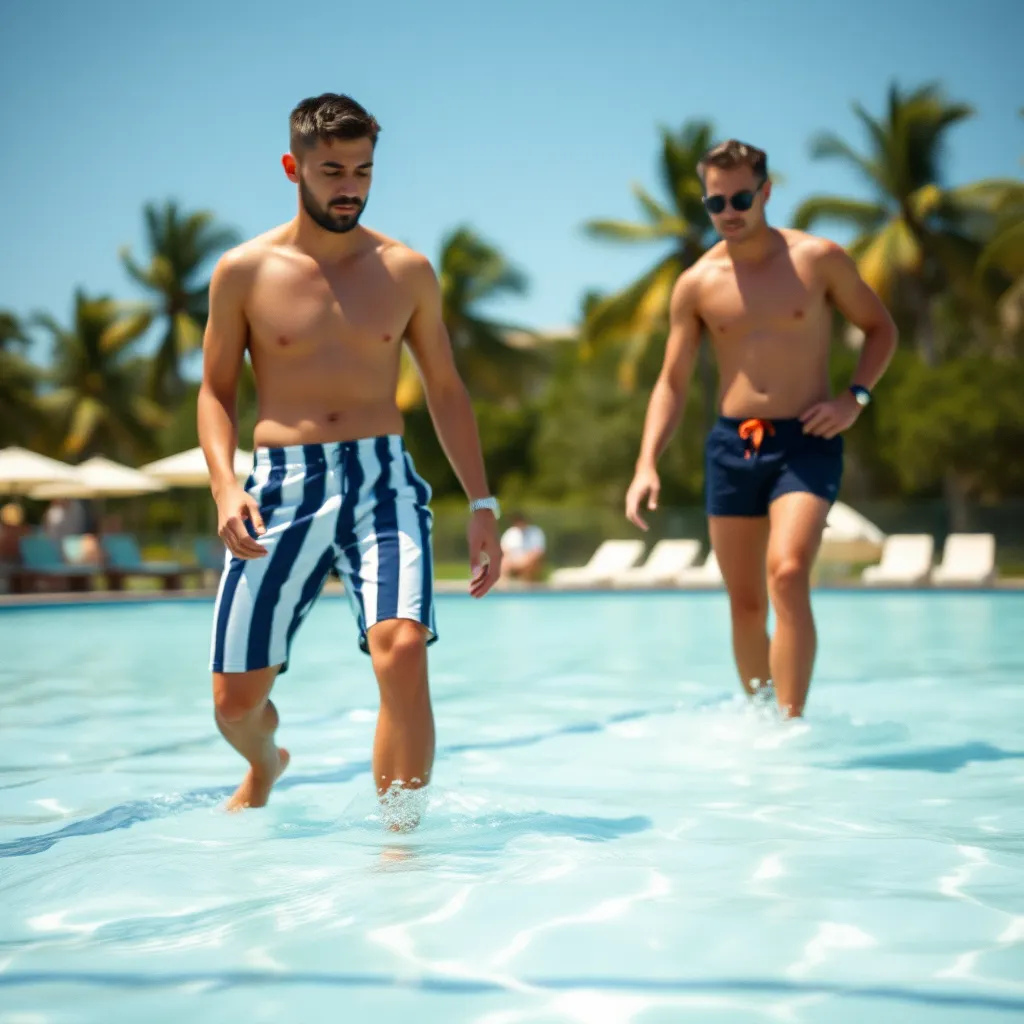 Exploring Men's Vertical Striped Swim Trunks: Style and Comfort