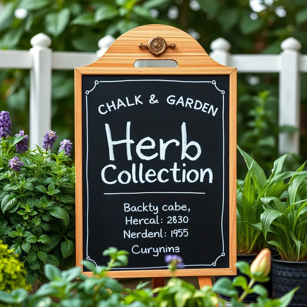 Chalkboard Garden Signs: Practicality Meets Style