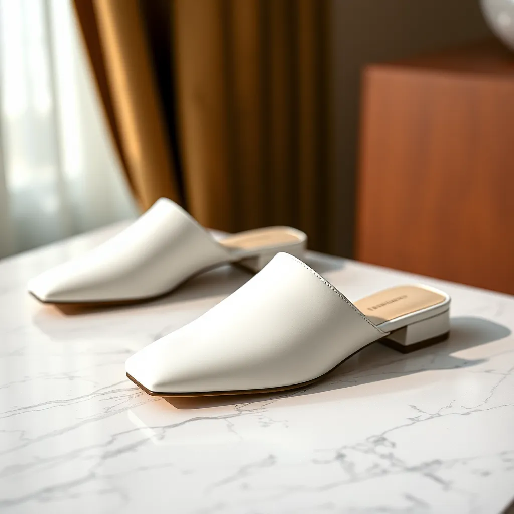 Exploring the Allure of White Square Toe Mules in Fashion